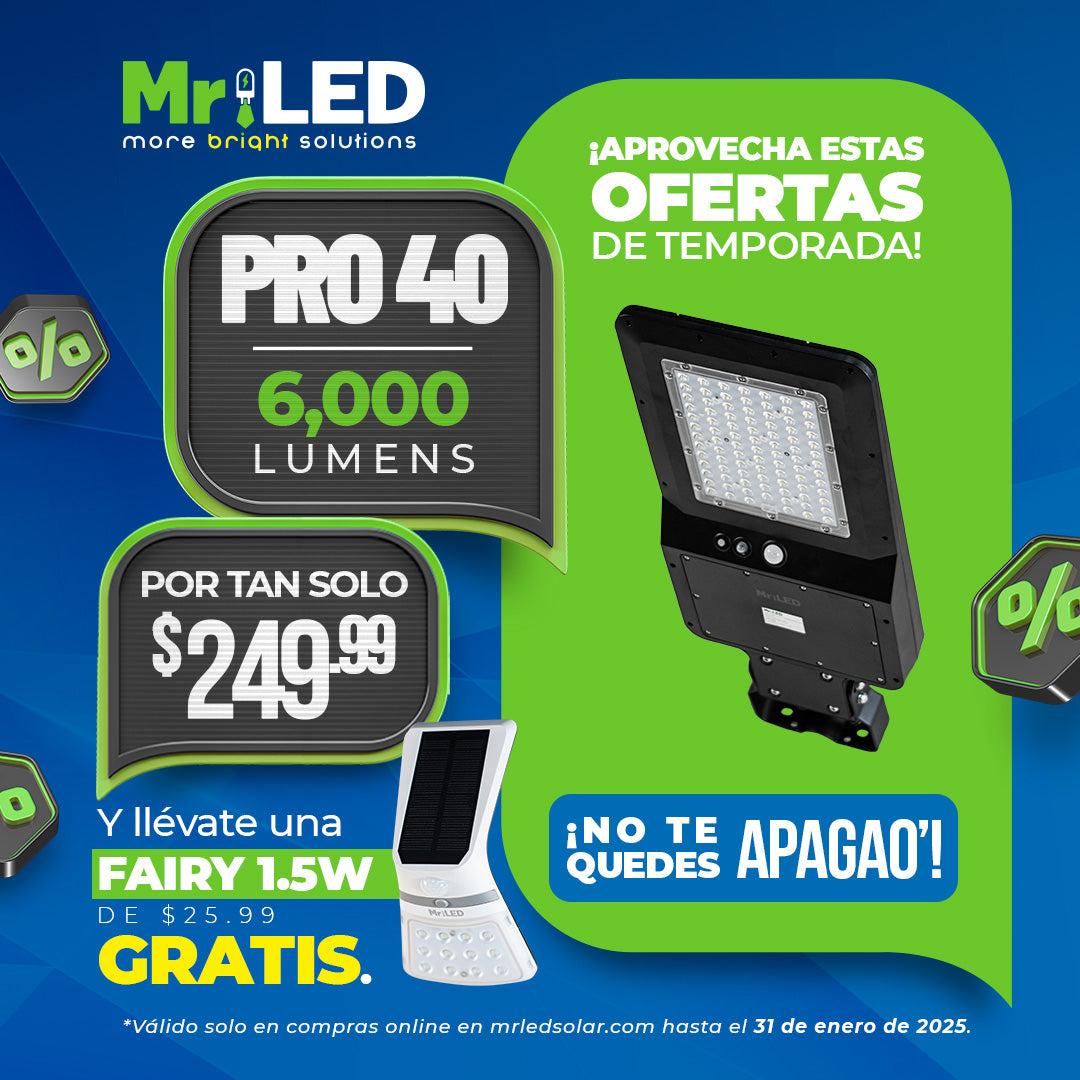 PRO 40 Watt (Llévate 1 Fairy 1.5W GRATIS)) – Mr Led Store